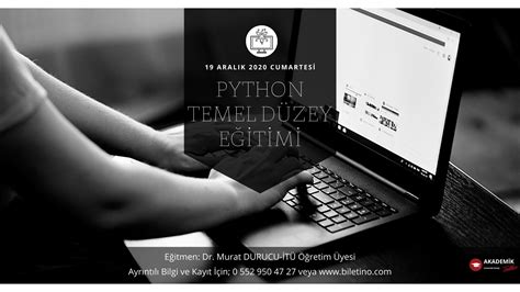 PYTHON Temel Düzey Eğitimi Aralık Akademi Talks Online Biletino