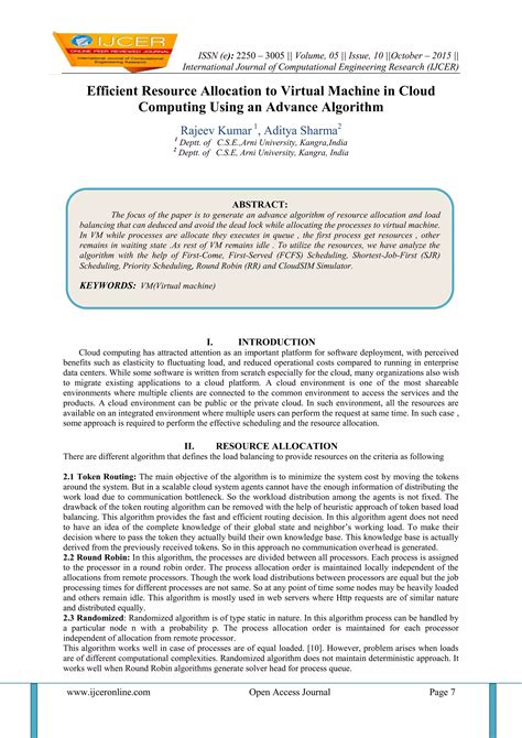 efficient resource allocation to virtual machine in cloud computing