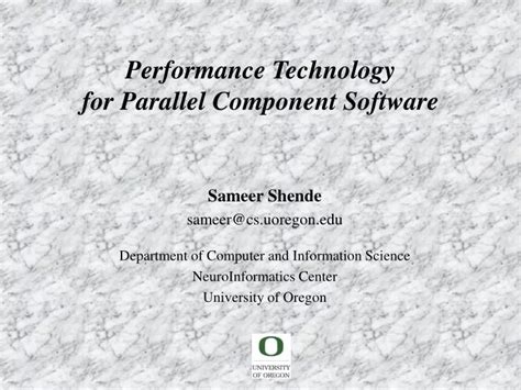 Ppt Performance Technology For Parallel Component Software Powerpoint Presentation Id8689590