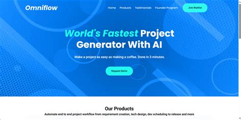 Omniflow Ai Project Creation For Unprecedented Workflow Mastery