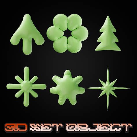 Premium Psd 3d Set Object Rendering Premium Psd 3d Set Object Rendering