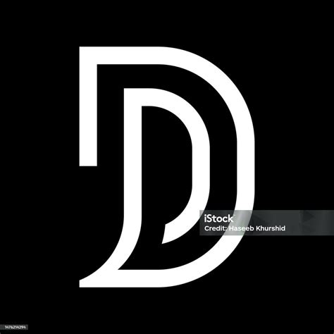 최소한의 D 로고 고급 배경에 D 문자의 아이콘입니다 Dp 모노그램 이니셜을 기반으로 한 로고 아이디어 전문적인 다양한 문자 기호와 배경에 Pd 로고 0명에 대한 스톡 벡터
