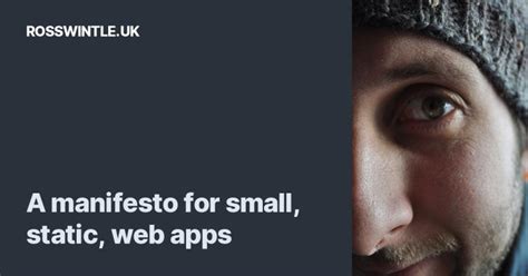 Stefano Fago On Linkedin A Manifesto For Small Static Web Apps