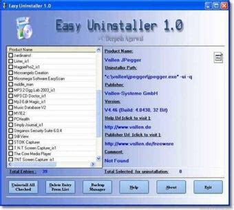 Easy uninstaller - Download