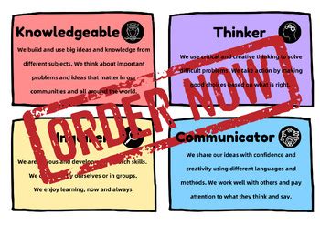 IB Learner Profile Cards By IB Resource Center TPT