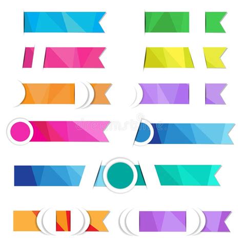 Colorful Arrow Label Paper With Shadow Stock Illustration Illustration Of Circle Eps10 271426616