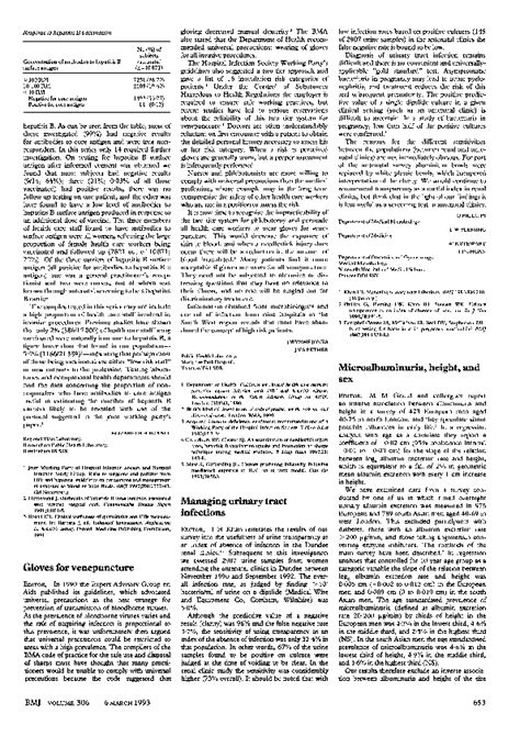 Pdf Microalbuminuria Height And Sex