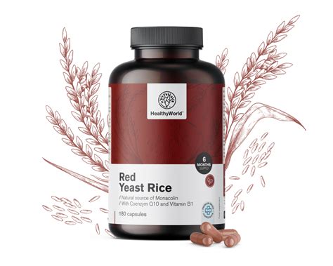 Дрожди от червен ориз 250 мг 180 капсули Healthyworld Bg