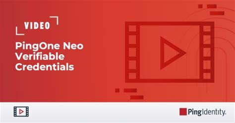 Pingone Neo Verifiable Credentials