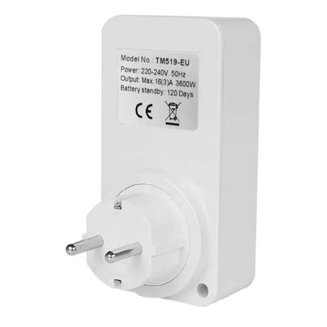 Timers 2021 Electronic Digital Timer Socket 230v Ac Lcd Display Time
