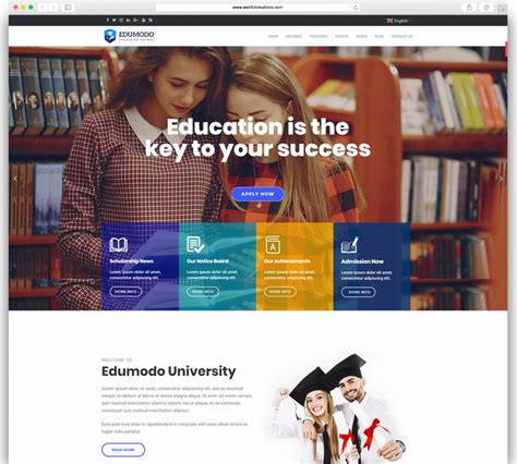 Edumodo Education Wordpress Theme Webful Creations Vision