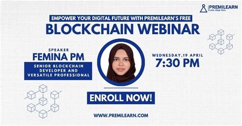 femina pm on linkedin blockchain webinar learning premilearn