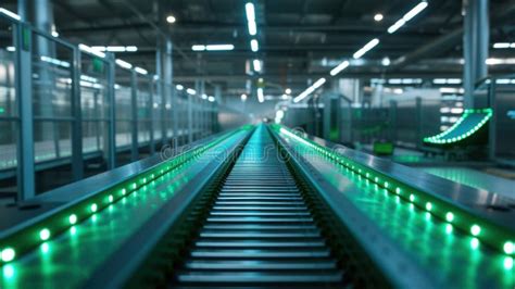 Innovative Production Line Conveyor Belt Illuminating Manufacturing