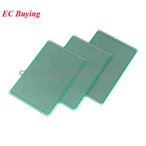 10 15ซม ต้นแบบทองแดงด้านเดียว Pcb Diy 2 54มม แผงวงจรพิมพ์สากล10x15ซม