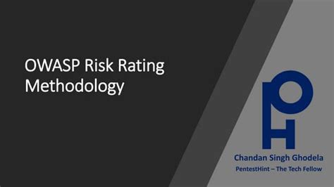 Owasp Risk Rating Methodology Pptx