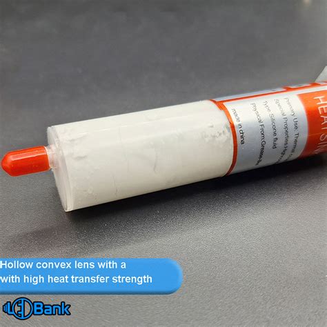 خمیر سیلیکون سرنگی کوچک قدرت بالا در انتقال حرارت ال ای دی بانک