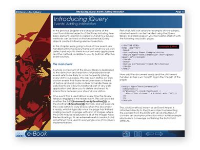 World Class Coding With JQuery E Books Articles DMXzone COM