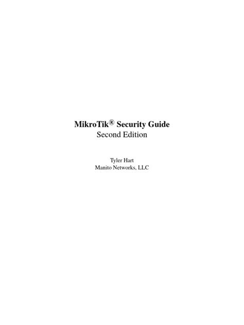 Mikrotik Security Guide V2 Pdf Wireless Lan Computer Network
