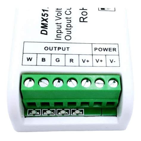 X Mini Channel DMX RGBW Decoder A RGB RGBW Strip Controller DMX Dimmer Driver For LED