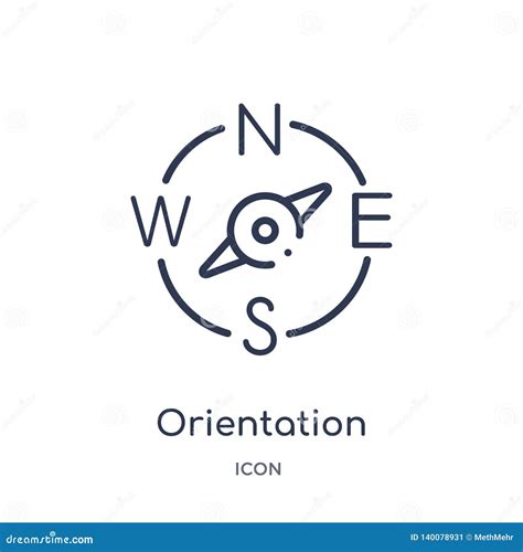 Orientation Compass Icon Vector Isolated On White Background