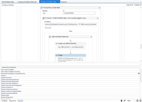 compilation error in process but not in library expression activity