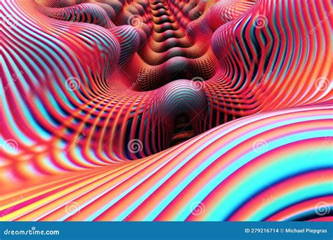 Surreal Three Dimensional Background Texture Created With Generative Ai Technology Stock