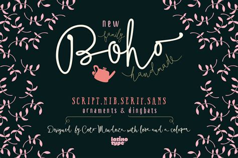 BOHO Font Family Includes 26 Unique Creative Fonts Only 19 MightyDeals
