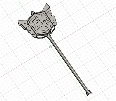 Fortnite FNCS 2 0 Pickaxe By Danilych4711 Download Free STL Model Printables Com
