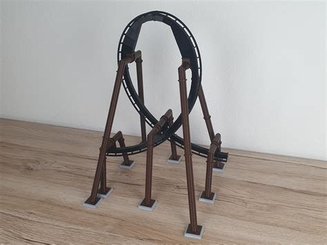 roller coaster inverted loop 1 64 by 3d printed roller coasters