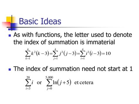 Ppt Summation Notation Powerpoint Presentation Free Download Id