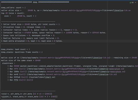 Memory Hook 的检测结果 Issue 696 Tencent matrix GitHub