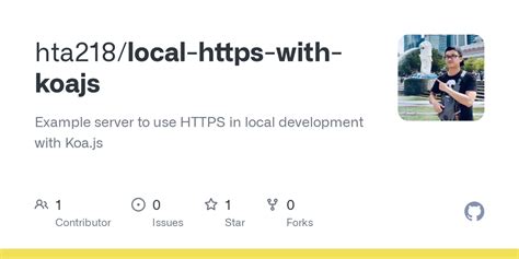 Github Hta218local With Koajs Example Server To Use In Local Development With Koajs