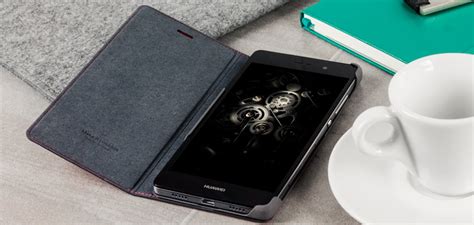 Official Huawei P8 Flip Cover Case Red