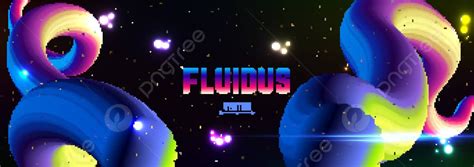 Fluid Colorful Gradient Background Modern Abstract Art Space Colorful Neon Vector Space