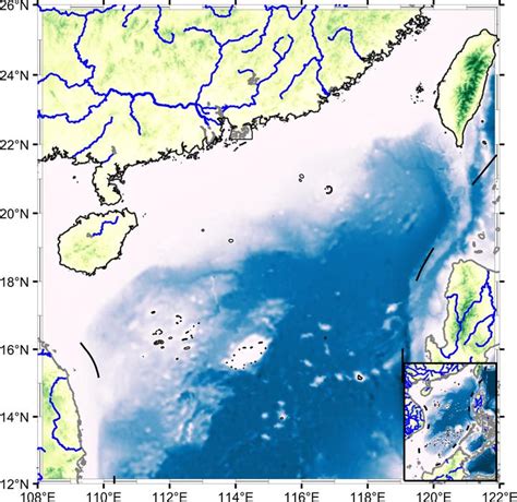 【matlab】南海加九段线地形图及其小图视角 知乎