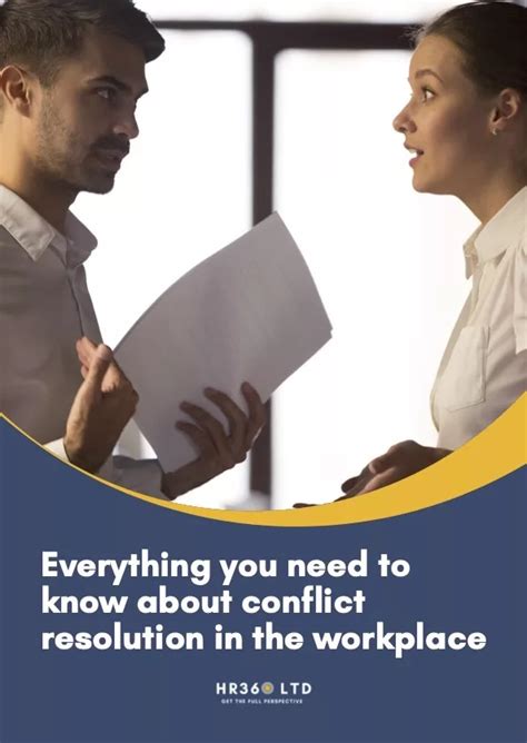 Conflict Resolution In The Workplace