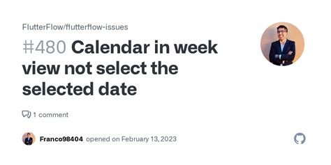 Calendar In Week View Not Select The Selected Date Issue FlutterFlow Flutterflow Issues