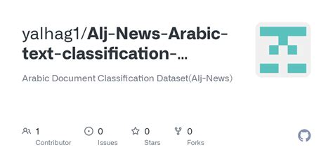 Github Yalhag1alj News Arabic Text Classification Dataset Arabic