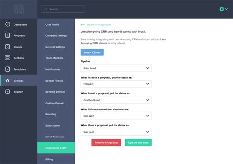 Less Annoying CRM Nusii Documentation