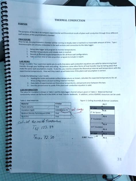 and show the resistances calculation too thermal conduction purpose