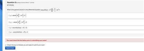 Solved There Is A Checkbox At The Bottom Of The Exam Form