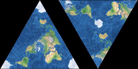 Lee Conformal Tetrahedral Projection Compare Map Projections