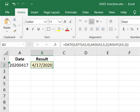 How To Use The Excel DATE Function
