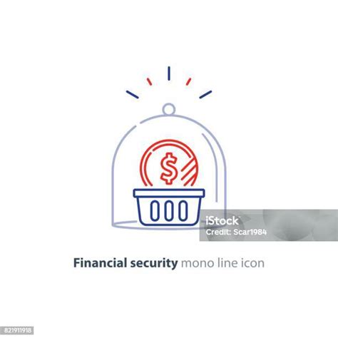 바구니 금융 개념 투자 계획 수익 증가 선 아이콘 달러 동전 개념에 대한 스톡 벡터 아트 및 기타 이미지 개념 경제 공채 증서 Istock