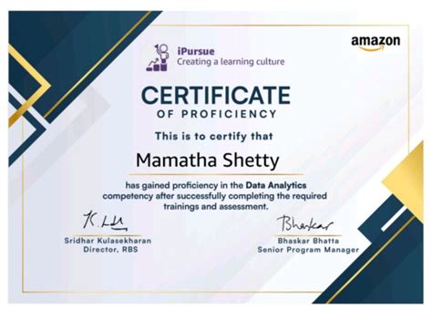 Mamatha Shetty On Linkedin Iamremarkable Dataanalytics Amazon Rbs