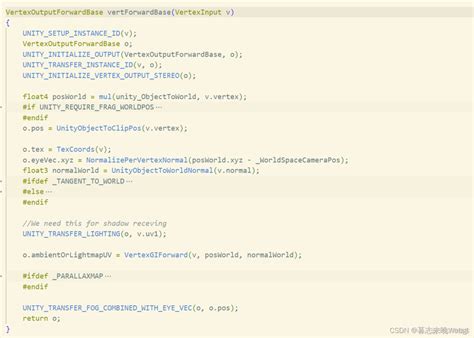 Unity Shader内置standard代码解析51cto博客unity Shader内置函数