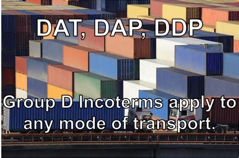 Incoterms Definitions DAT DAP DDP Universal Shipping News Universal Cargo