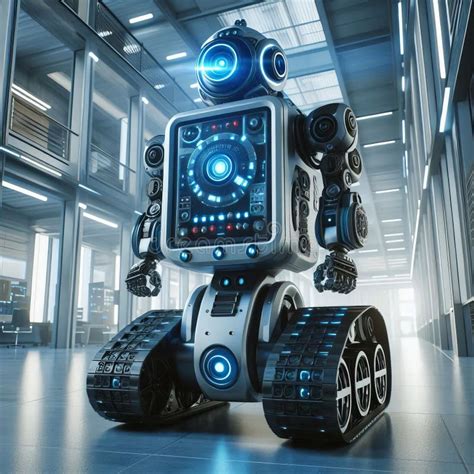 2 25 Security Robot A Robot Used For Surveillance And Securi Stock