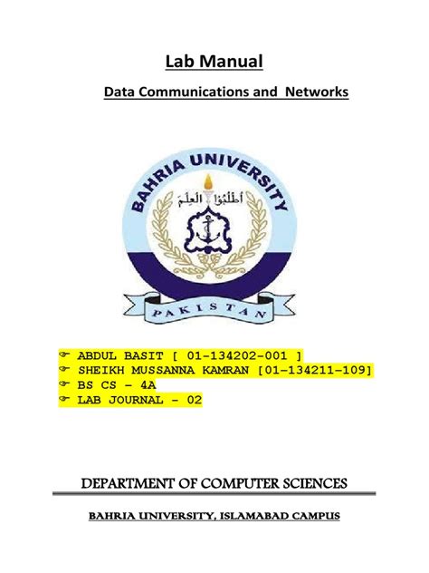 Lab Manual Data Communications And Networks Download Free Pdf Ip Address Internet