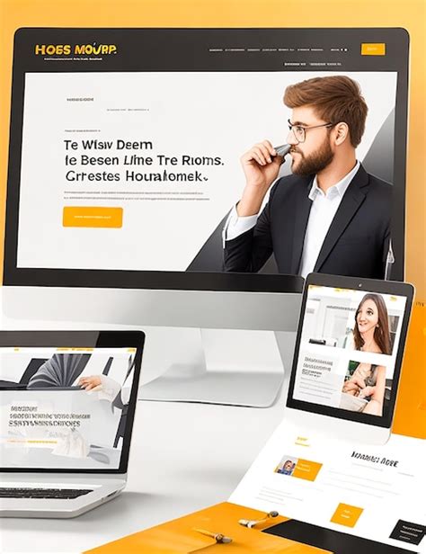 Premium Ai Image Gradient Responsive Website Design Generated By Ai